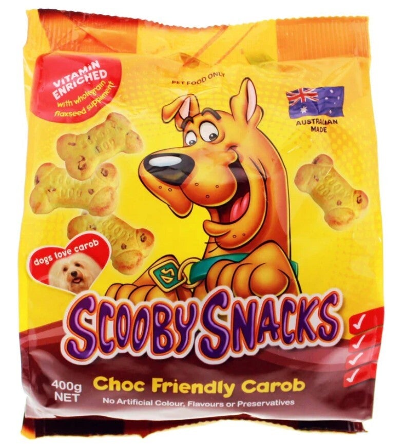Scooby Snacks Carob Biscuits 400g | Dog Town Pet Supplies